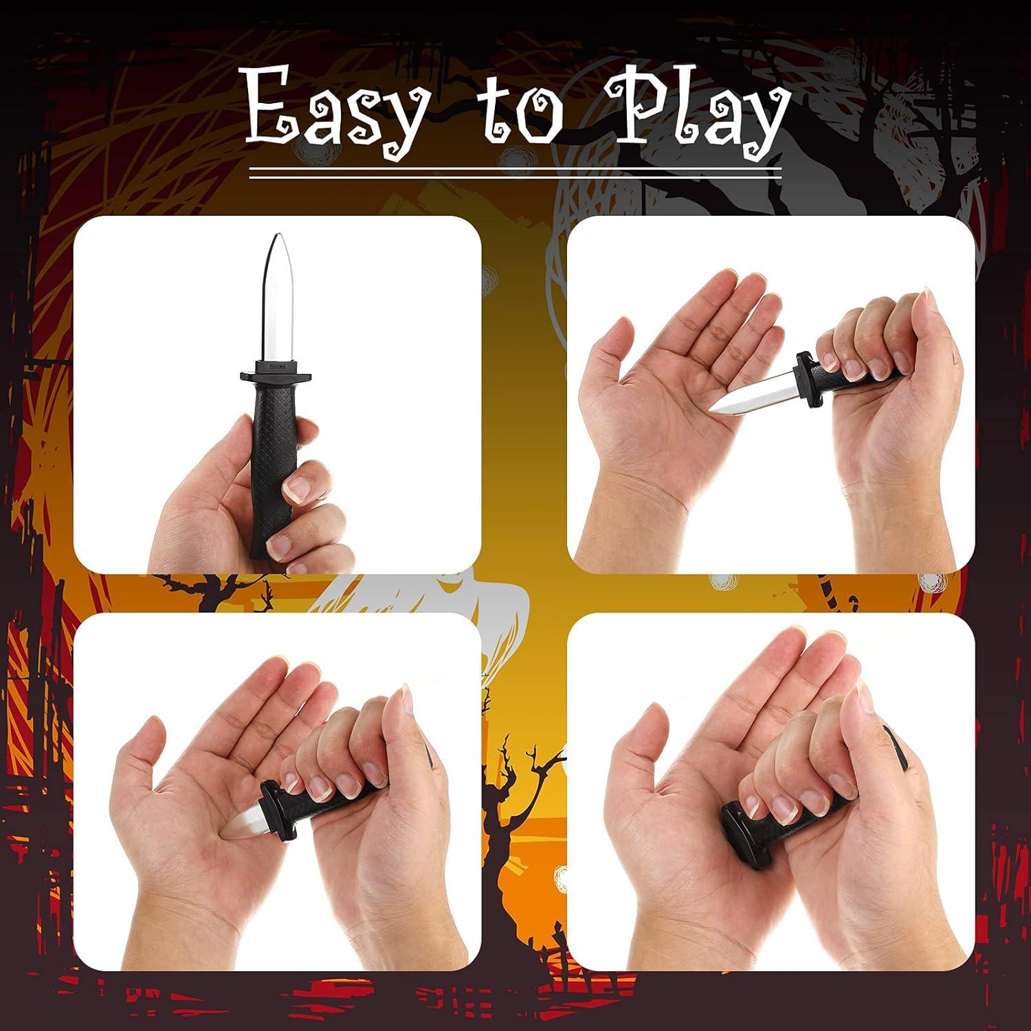 Retractable Fake Knife Set (4Pcs) | Gag Magic Toy – Xfunjoin